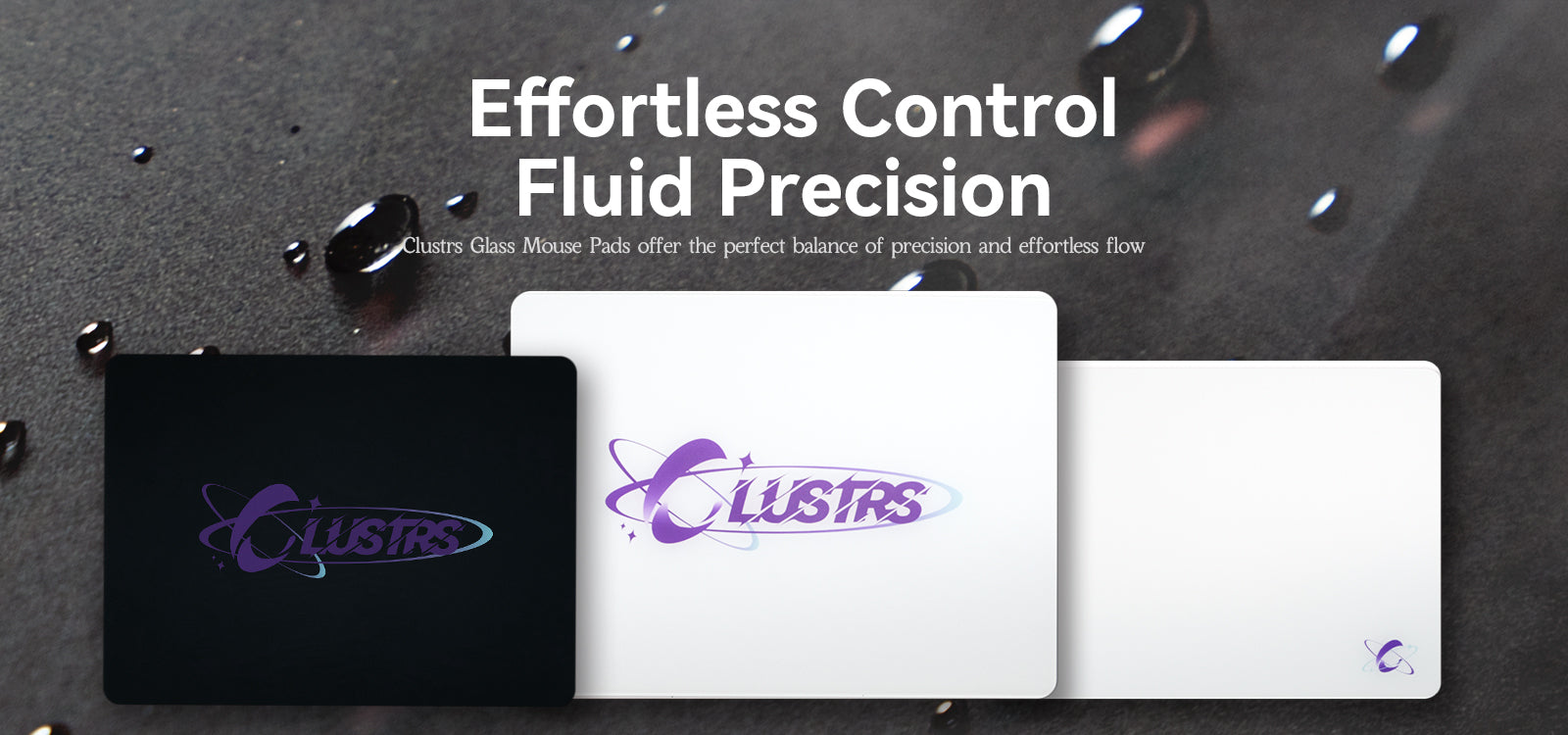 Clustrs Gaming Glass Mouse Pads