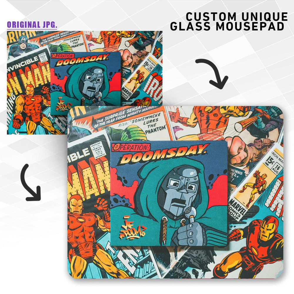 Clustrs Gaming Glass Mouse Pads